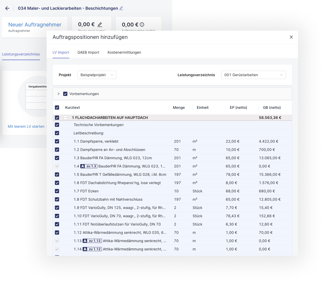 Leistungsverzeichnis erstellen: Einfach erklärt